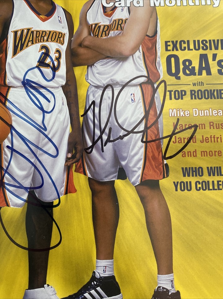 Jason Richardson and Mike Dunleavy Signed Beckett Magazine Golden State ...
