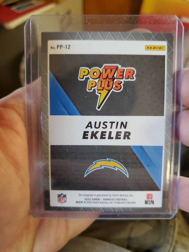 💥💥2022 Donruss Football Austin Ekeler Power Plus Auto 34/99!! Chargers!!💥💥 | eBay