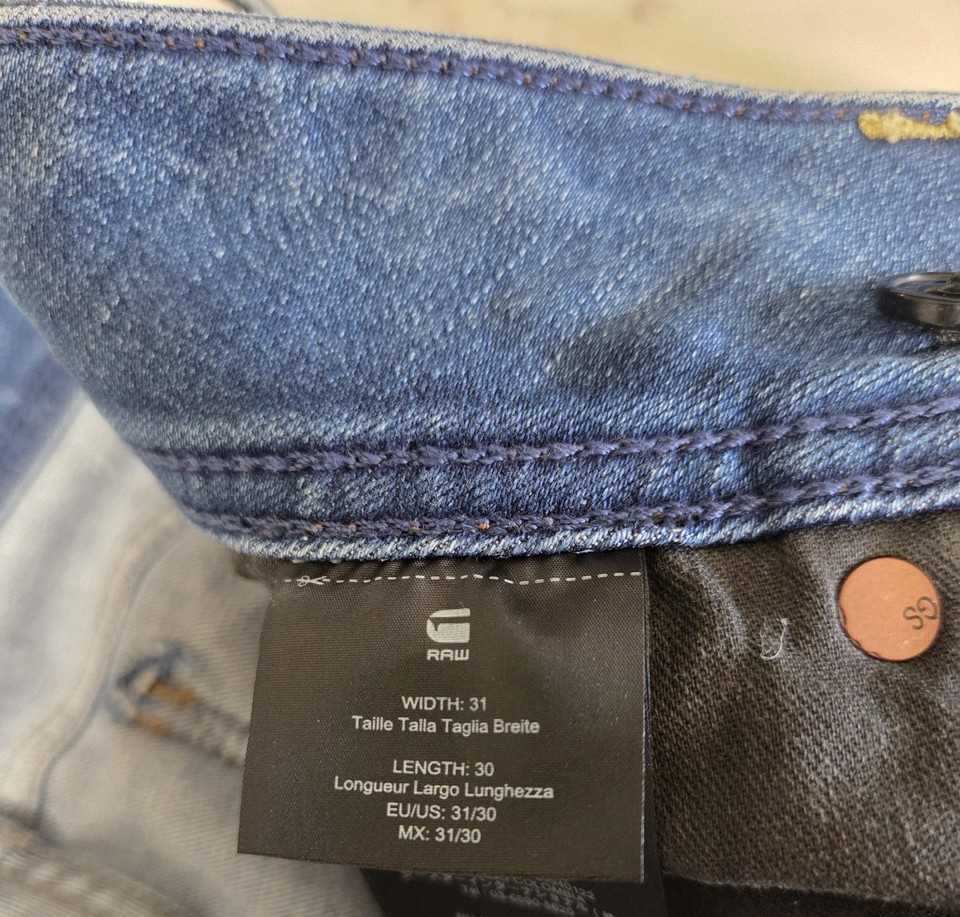 Gstar Womens Midge Straight Leg Jeans W31 L30 | eBay Australia