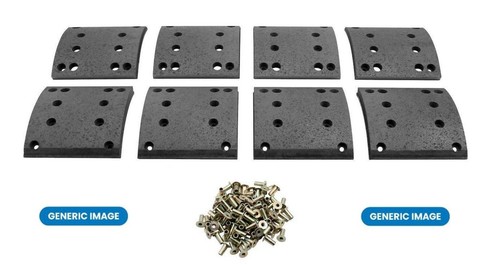 TEXTAR Drum Brake Lining Kit For S-Cam Braking System 200mm Width Fits ...