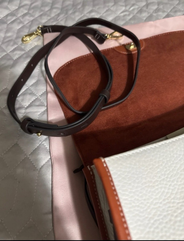 Radley Cream Leather Handbag with Dust Bag and Shoulder Strap NWOT ...