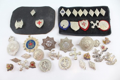Collection Of Boys Brigade Vintage Pins / Enamel Badges Inc Anchors Etc ...