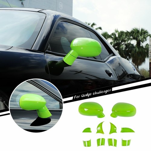 Green Rearview Mirror Shell Trim Cap Decoration Cover for 2009+ Dodge ...