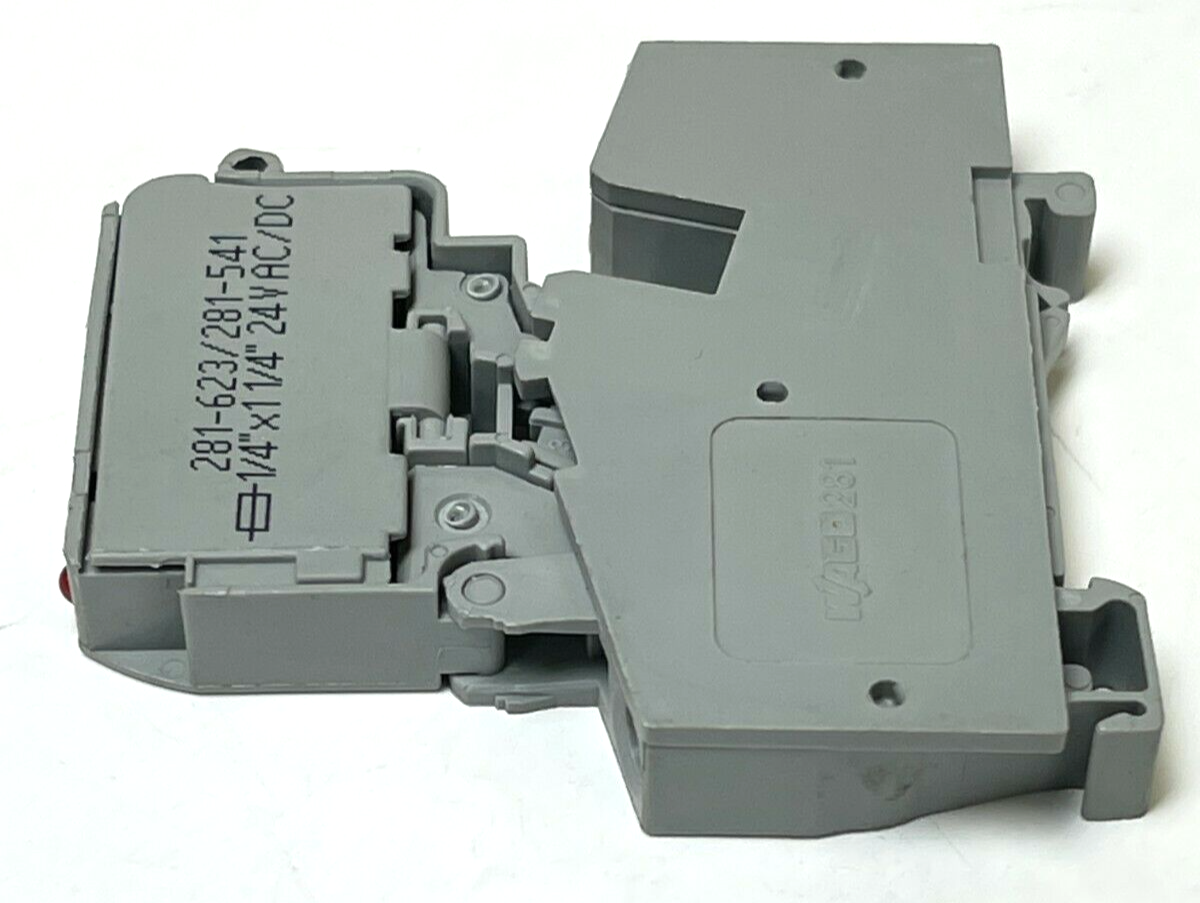 WAGO 2 CONDUCTOR FUSE TERMINAL BLOCK 281-623/281-541 24VAC/DC 10A | eBay