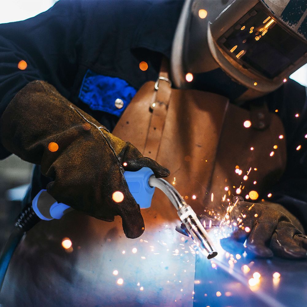 MB25 MIG WELDING TORCH LANCE EURO FIT GAS GASLESS WIRE 4M CABLE WITH 10 ...