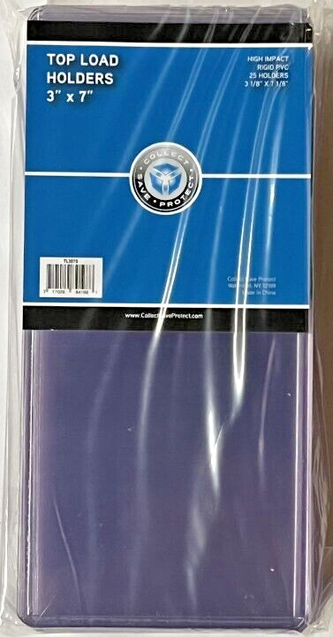 COLLECT SAVE PROTECT CSP 25 TOP LOAD HOLDERS 3" X 7" TL3070 FACTORY ...
