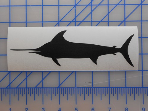 Marlin Decal Sticker 5.5" 7.5" 11" Inshore Fish Offshore Saltwater Game ...
