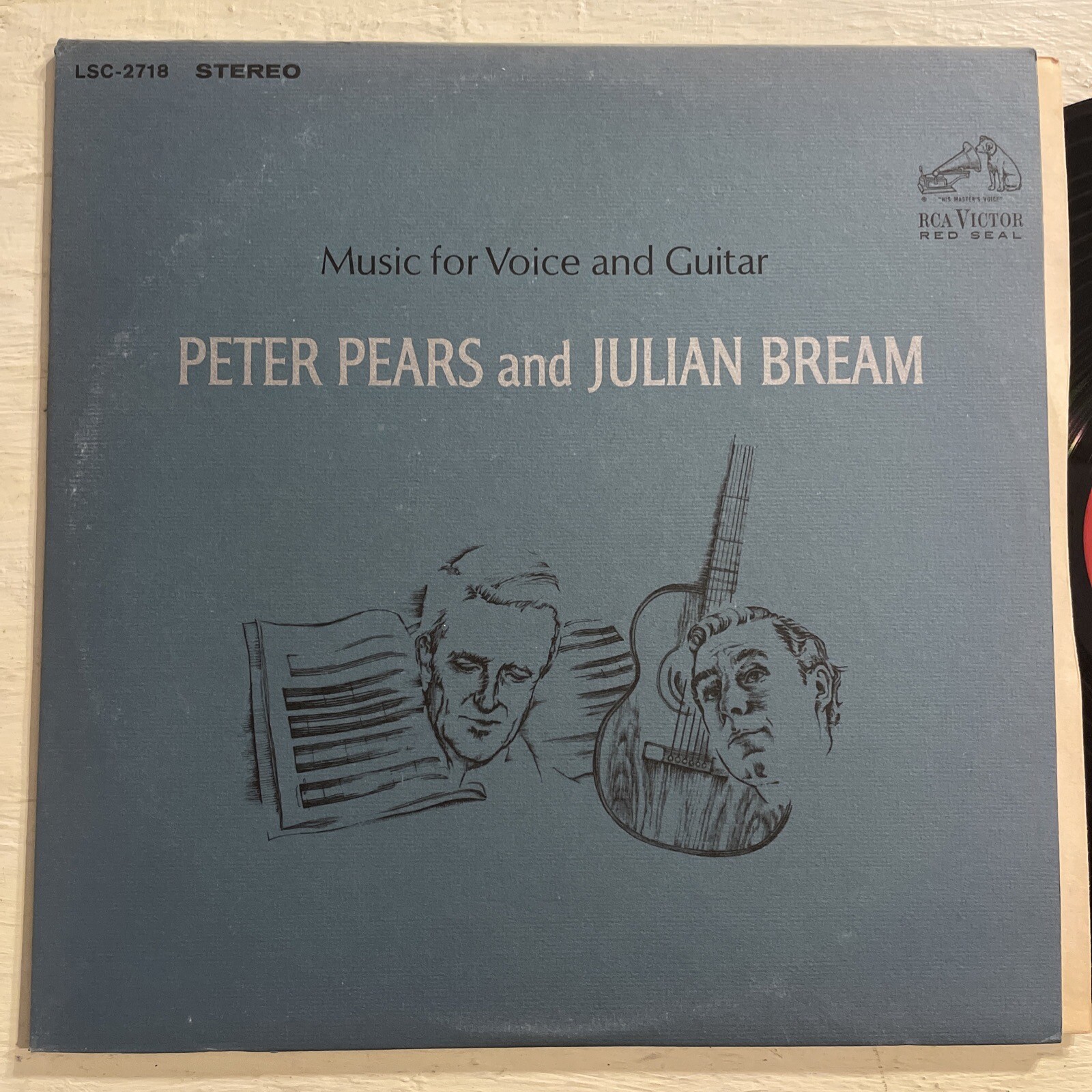 Peter Pears / Julian Bream Music For Voice & Guitar LP RCA Living ...