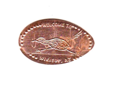 Elongated Penny "WELCOME TO WIKIEUP, AZ" Wikieup Trading Post RETIRED ...