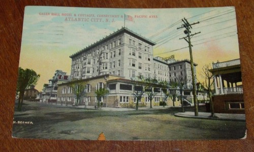 Antique Postcard Galen Hall Hotel & Cottages, Atlantic City, NJ,1915 | eBay
