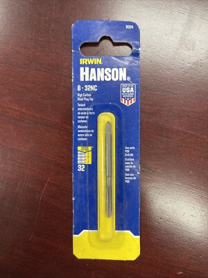 IRWIN HANSON High Carbon Steel Plug Tap 8-32NC | eBay