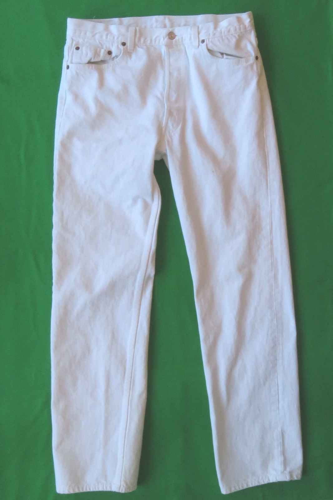Levis Vintage Denim Pants 1990's White 501 Levi Strau… - Gem