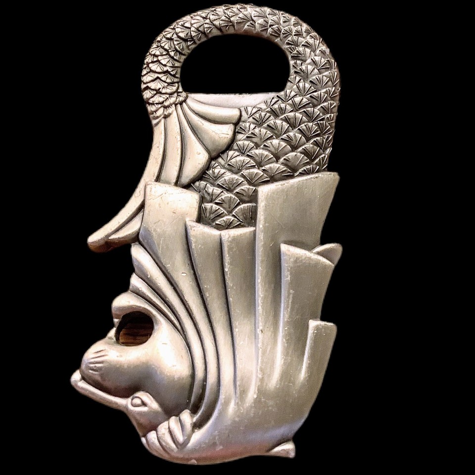 Can Opener Merlin LION Singapore Novel Silver Tone | eBay