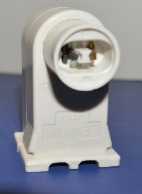 Leviton FLUORESCENT LAMPHOLDER Light Bulb Socket HO Plunger NEW 13554 ...