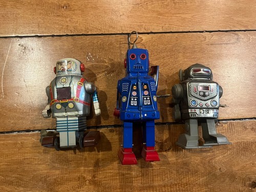 LOT OF (3) ROBOTS VINTAGE METAL RARE | eBay
