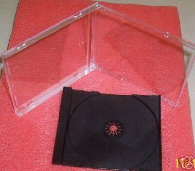 1200 STANDARD 10.4MM CLEAR CD CASES & BLACK TRAYS UNASSEMBLED, BL100PK ...