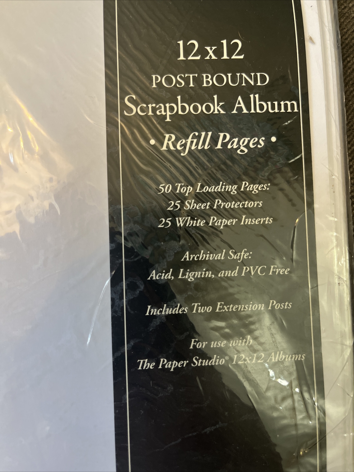 The Paper Studio Scrapbook Album 12x12 Post Bound or 3 Ring Refill ...