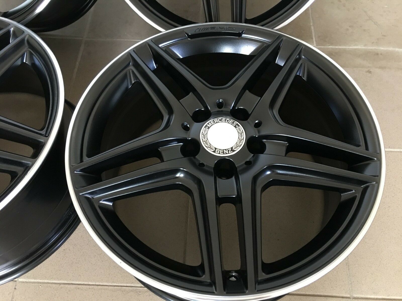 Amg Rims Black 8.5 + 9 x 18 Mercedes W212 S212 W207 W204 W211 W205 | eBay