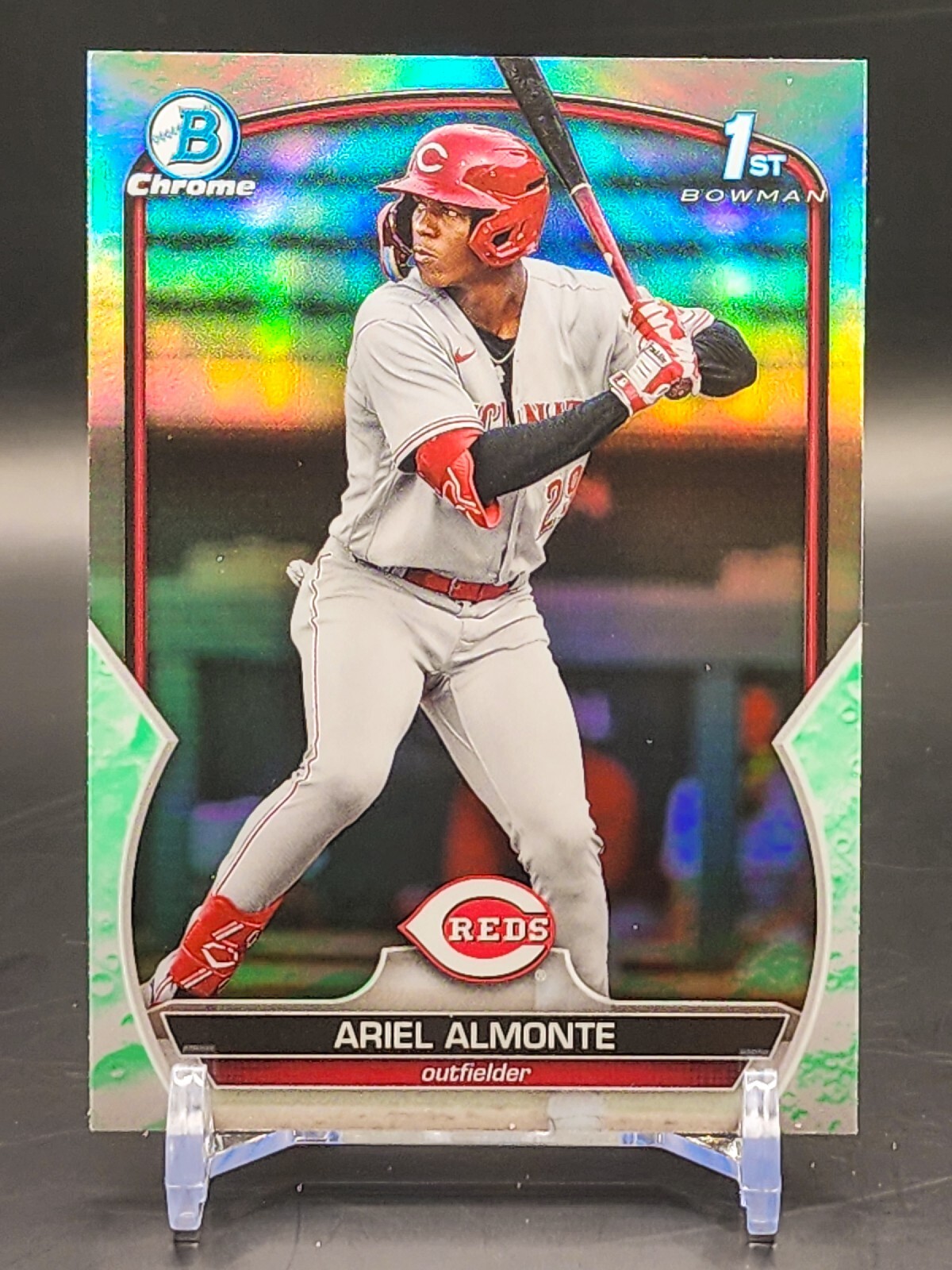 2023 Bowman Chrome Ariel Almonte Lunar Glow Refractor #BCP-78 Reds | eBay