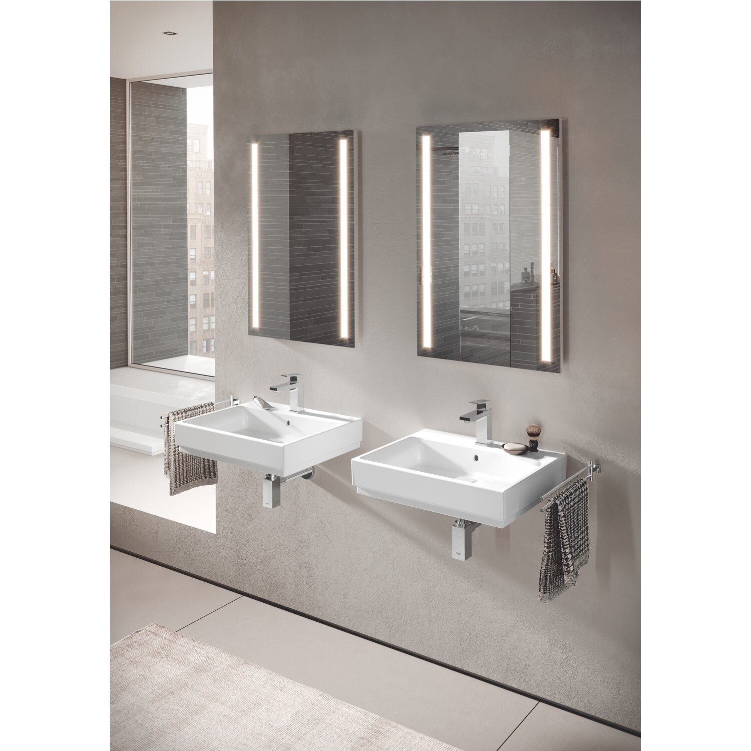 GROHE Cube Ceramic 600mm Wall Hung Basin - 3947300H for sale online ...