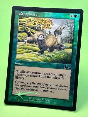 MTG Repopulate NM foil Urza's Legacy common green Never Played | eBay