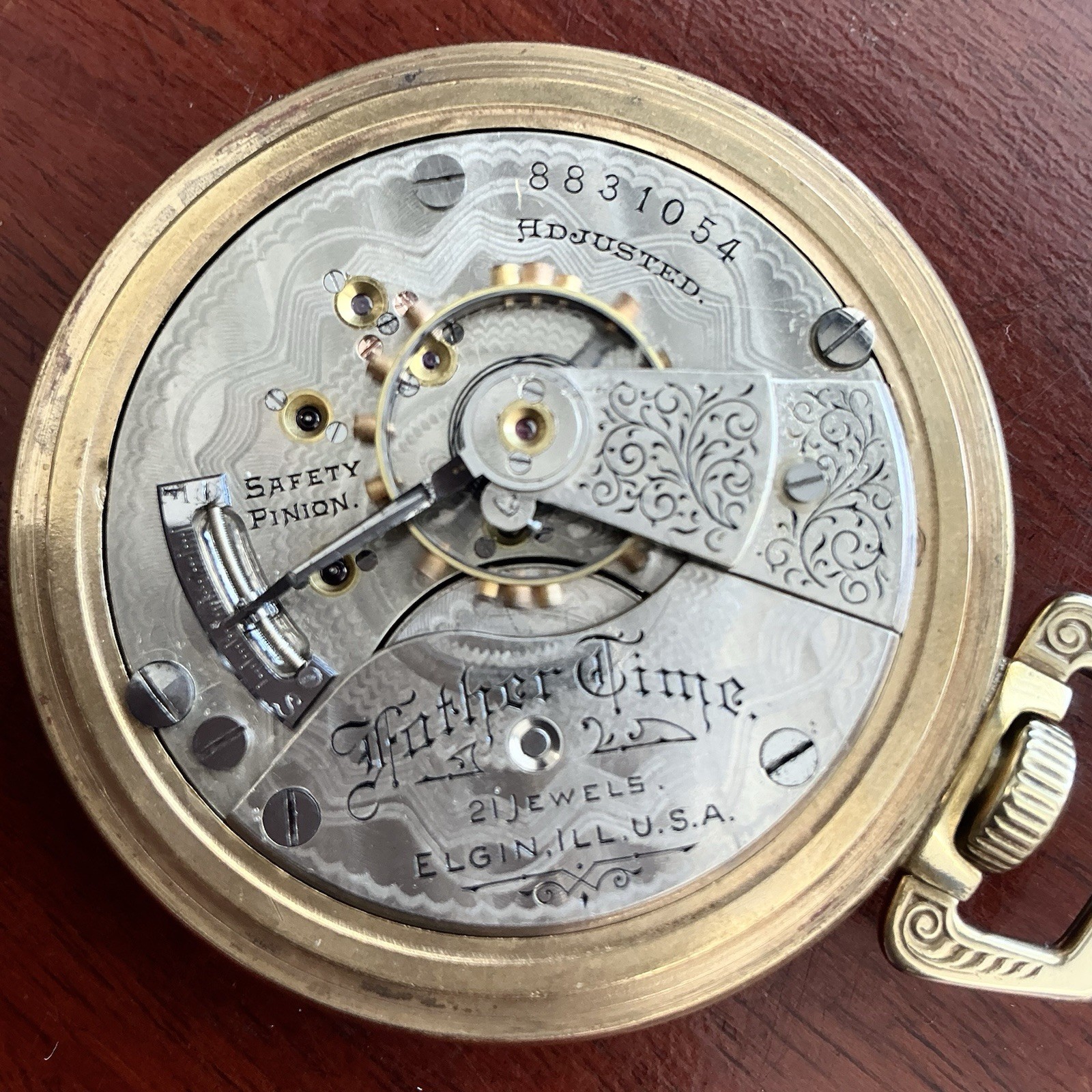 18 Size OF Elgin 21 Jewel Father Time Railroad Pocket… - Gem