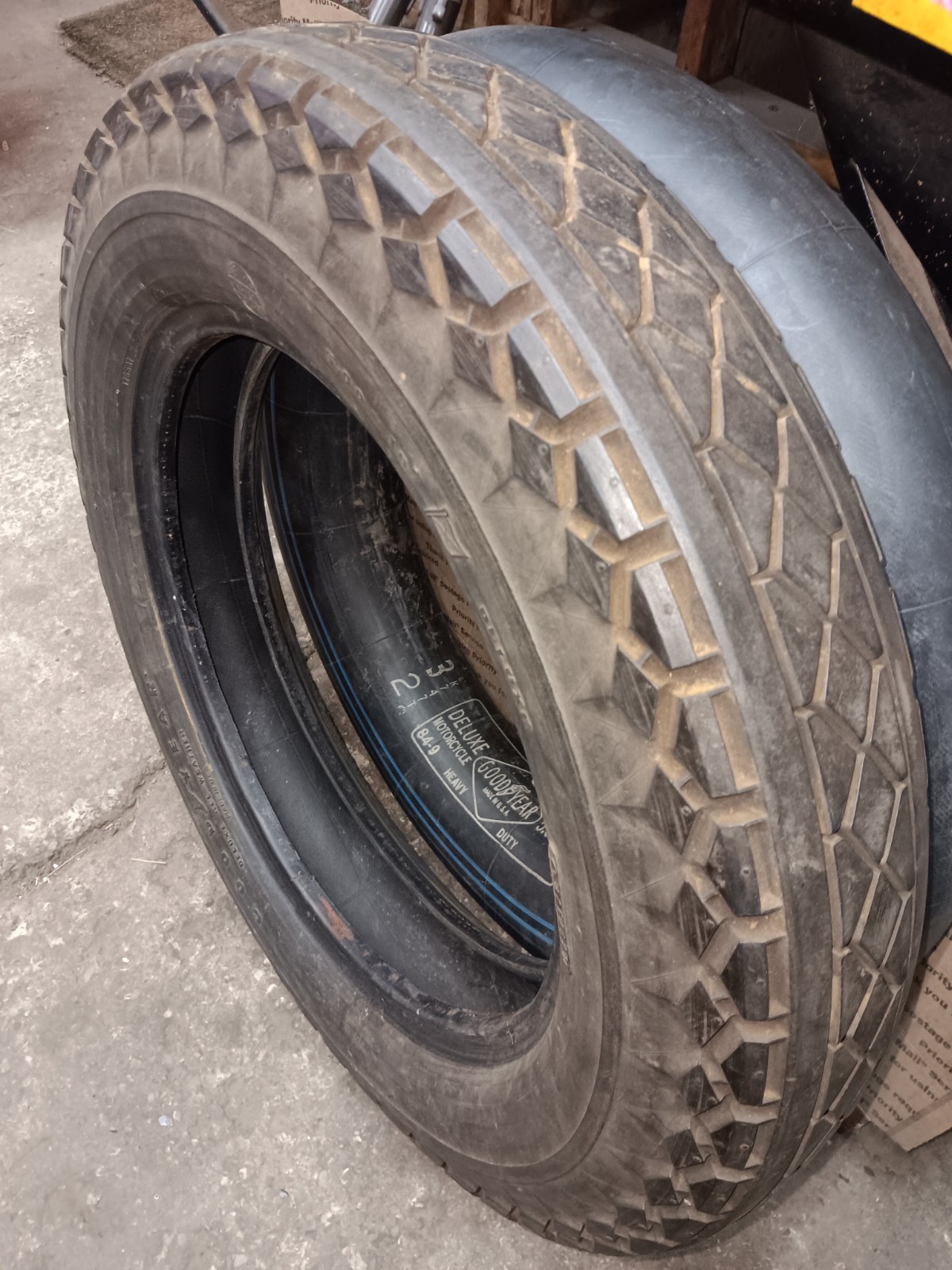 Original OEM Harley Knucklehead 1940-42 Goodyear All Weather Deluxe ...
