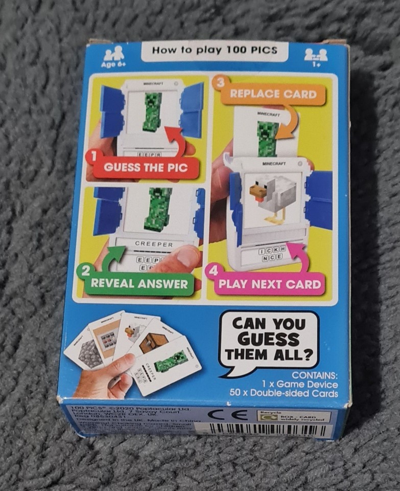 100 Pics Minecraft Family Fun Quiz Game | eBay UK