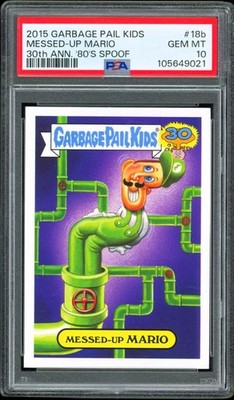 2015 Garbage Pail Kids 80's Spoof 18b Super Mario Messed-Up ~ POP 9 ...