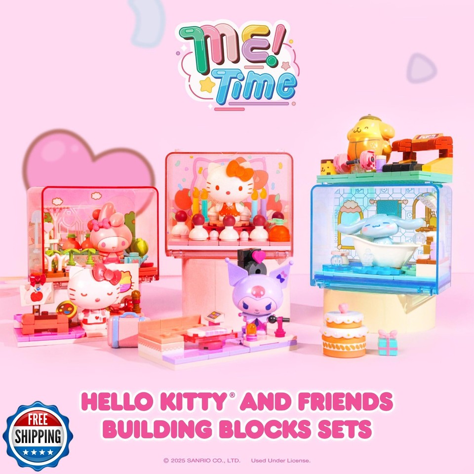 Hamee Sanrio Hello Kitty and Friends 'Me Time' Cute Building Bloc | eBay