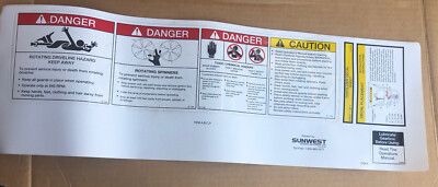 DANGER DECAL Sticker for Fertilizer Decal sheet safety Is #1 | eBay