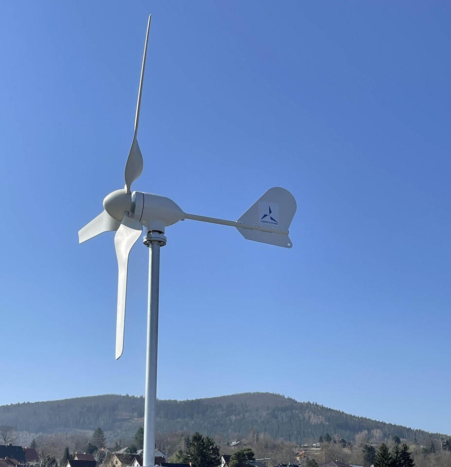 1000W 12V 24V Wind Turbine Horizontal Wind Power Generator With MPPT ...