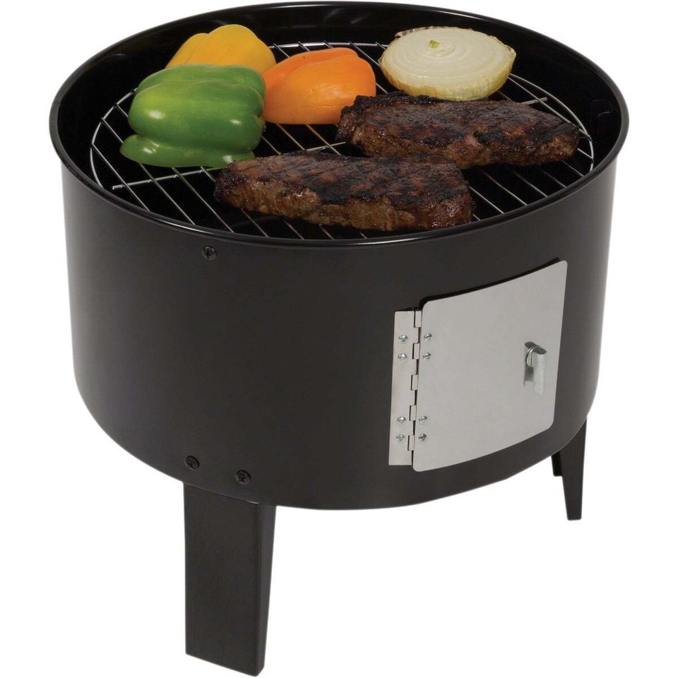 GrillPro 16 In. 400 Sq. In. Upright Traditional Water Charcoal Smoker ...