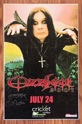 Ozzy Osbourne Ozzfest Poster Signed In Person 2007 | eBay