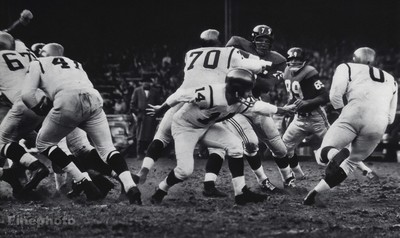 1950s NFL FOOTBALL Redskins EDDIE LeBARON & JOHN OLSZEWSKI Photo Art ...
