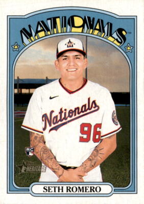 2021 Topps Heritage #580 Seth Romero Washington Nationals | eBay