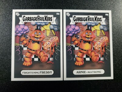 Five Nights at Freddy's Freddy Fazbear Garbage Pail Kids 2 Card Set ...