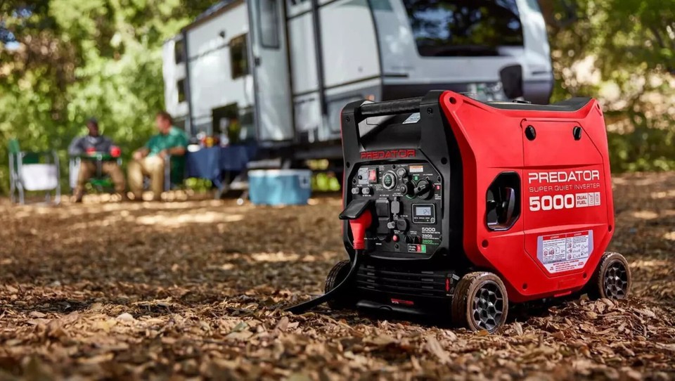 Predator 5000 Watt Inverter Generator Dual Fuel W/ Remote Start Camping ...