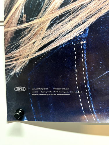 Poster: Jennifer Lopez: J. Lo (*2001): original CD LP promotional promo ...