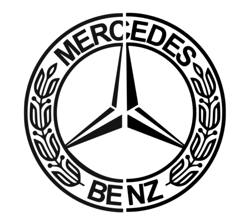 Mercedes Benz Logo Body Panels side decals 2pcs truck van sticker Many ...