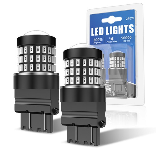 2x 3156 3157 LED Reverse Backup Light Bulb Super Bright 800K Red For ...