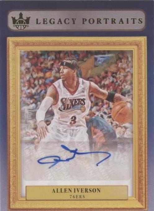 2021-22 Panini Court Kings - Legacy Portrait Signatures Allen Iverson # ...