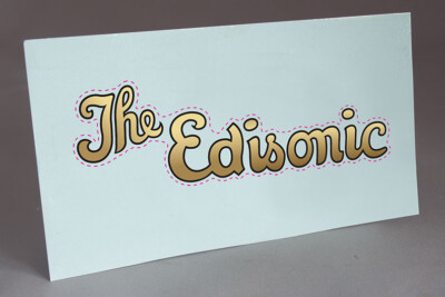 PRE CUT THE EDISONIC WATER SLIDE DECAL for EDISON DIAMOND DISC ...
