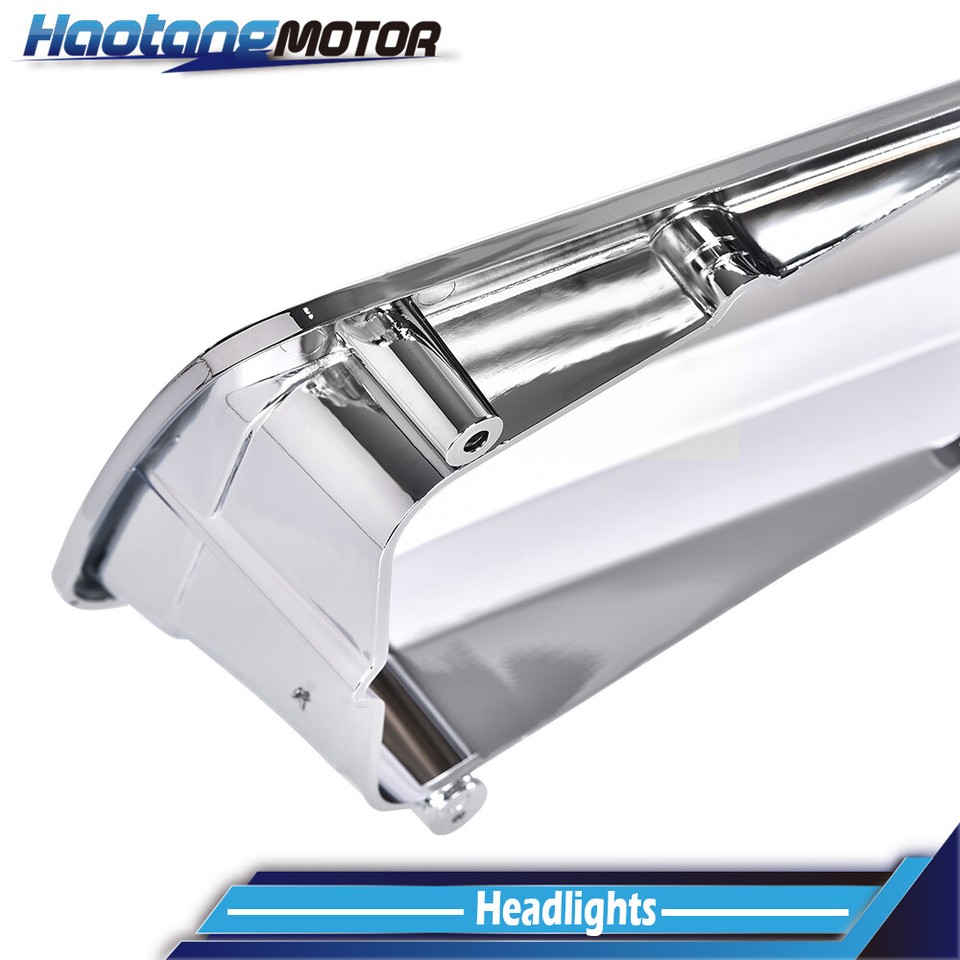 Fit For Freightliner FLD120 Headlight Bezel w/ LED Turn Signal Corner ...