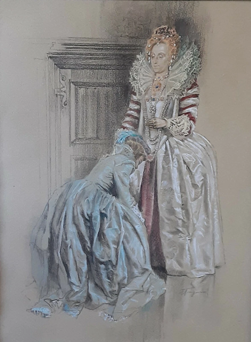 Elizabethan Gown Drawing