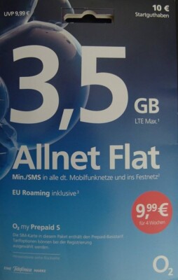 o2 Sim Karte Prepaid mit 10€ Guthaben | eBay