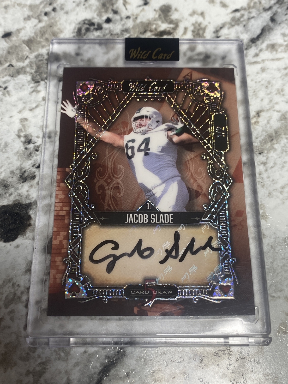 Jacob Slade 2023 Wild Card 5 Card Draw SSP Rookie RC Auto /2 *CARDINALS ...