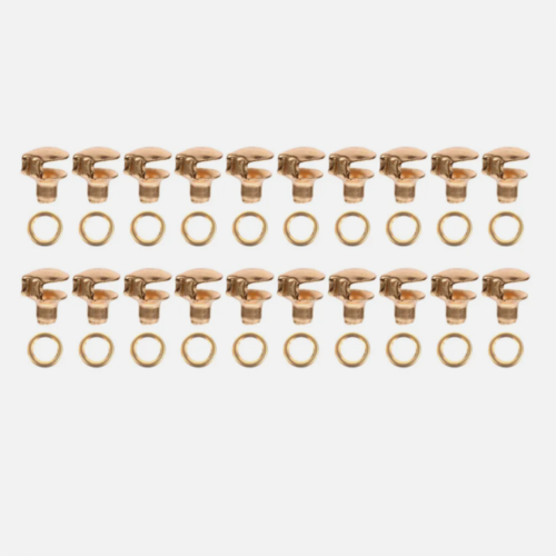 20 Pcs Brass Shoe Lace Hooks Boot Eyelet Repair Kit Travel Hiking ...