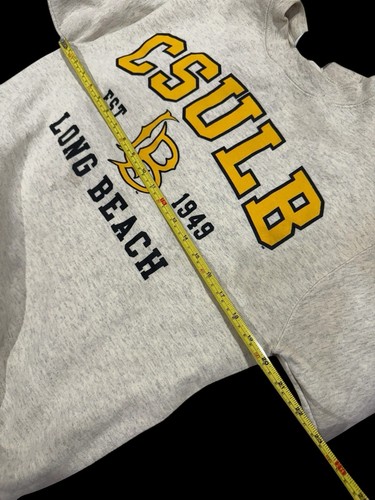 Vintage Cal State Long Beach Logo CSULB Crewneck Medium Gray Champion ...