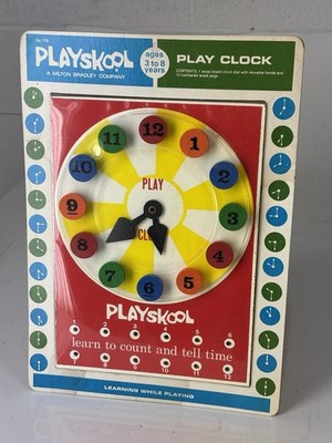 Playskool Play Clock Vintage Collectible Toy NEW Unopened | eBay